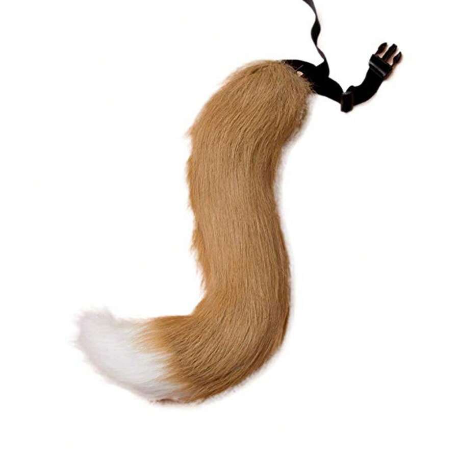 Halloween Cosplay Handmade Realistic Fox Tail Bendable Adjustable ...