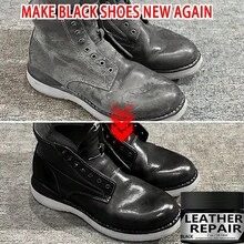 2oz Black Leather Shoe Repair Kit - Scuff Fix & Color Restorer For ...