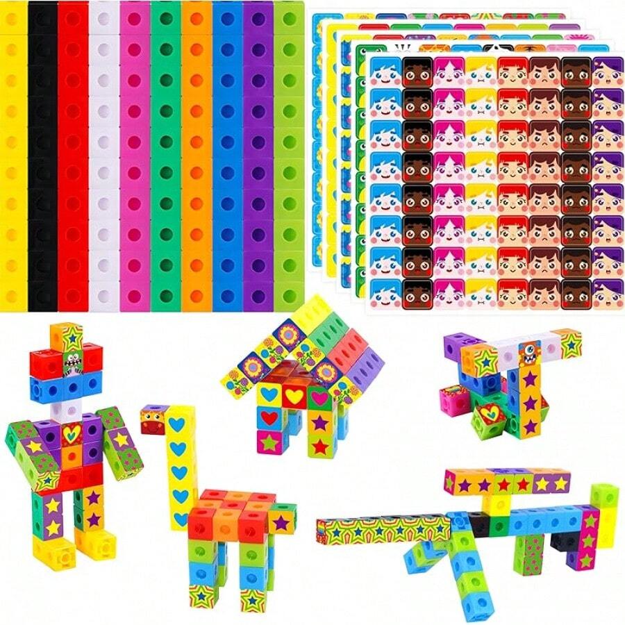 SpriteGru Math Linking Cubes, Math Cubes Manipulatives With Activity ...