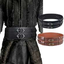 Medieval Viking Wide Belt Halloween Medieval Faux Leather Armor Belt ...