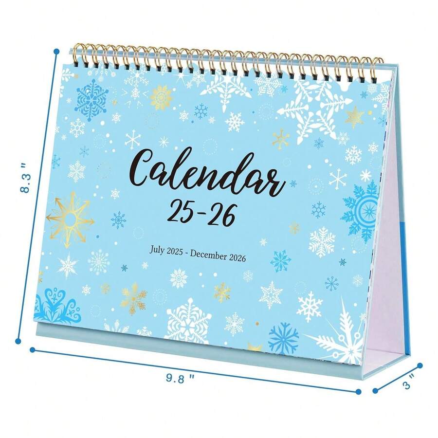 Desk Calendar 2025-2026 - Desk Calendar, Jul.2025 - Dec.2026, Standing ...