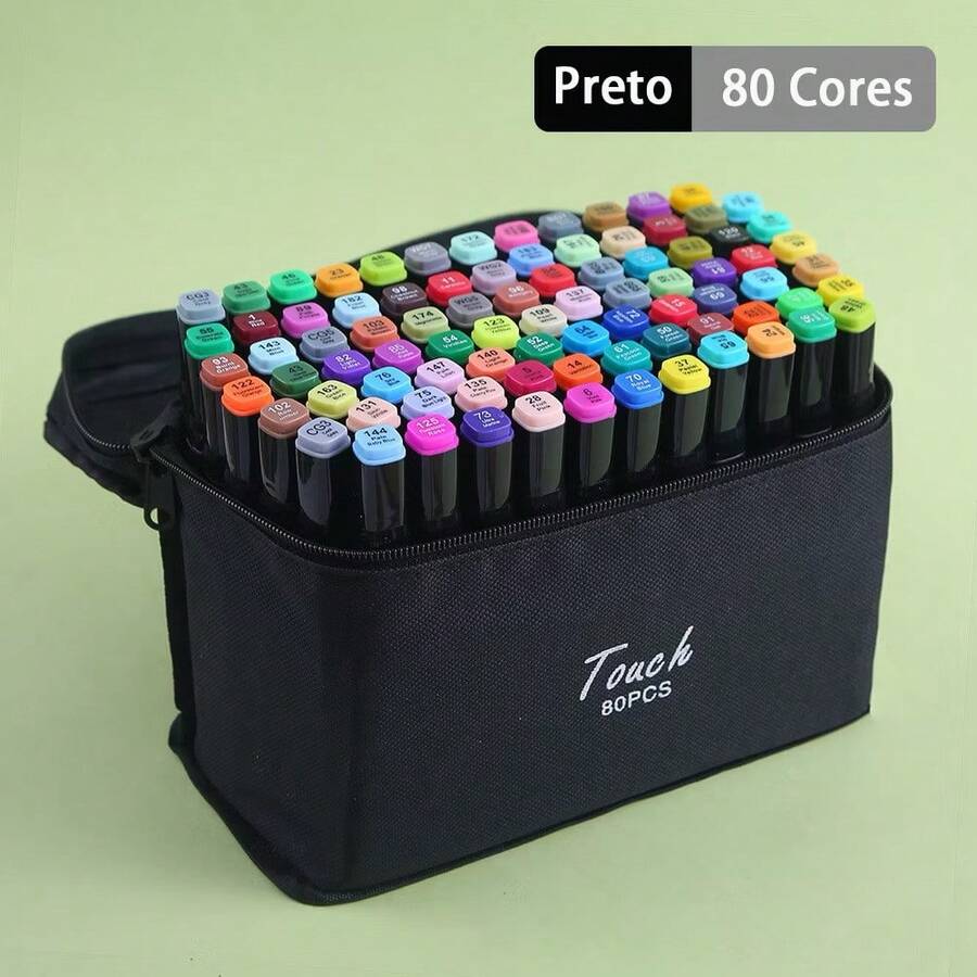 Marker Pen 24/36/48/60/80/100/120 Dual Tip Colored Marker Pen Set Arts ...