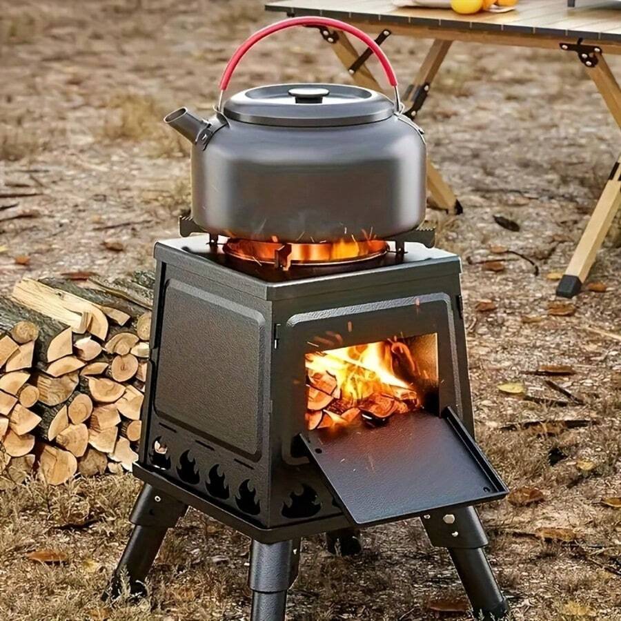 Camping Wood Stove, Portable Wood Burning Stove, Backpacking Folding ...
