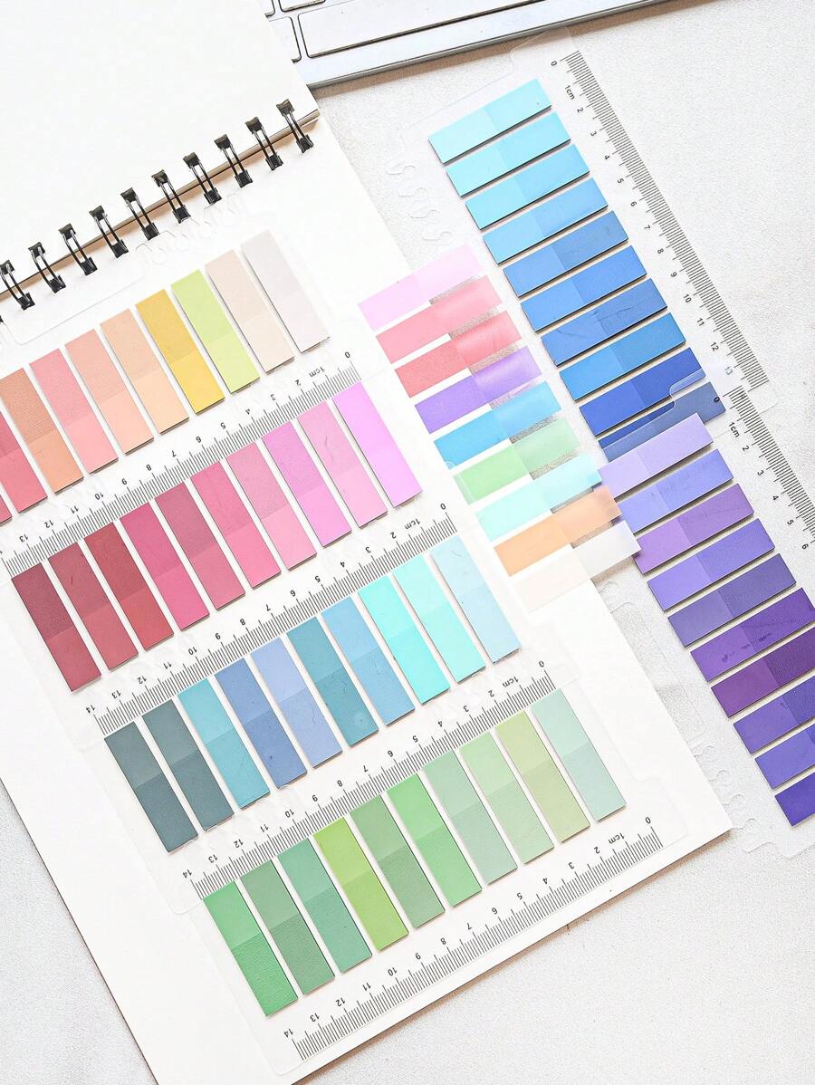 200 Index Stickers 1 Sticky Note Sticker Plastic Transparent Color ...