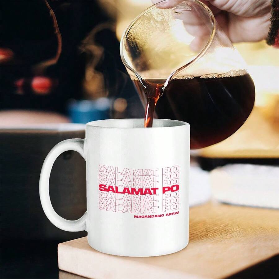Coffee Mugs Salamat Po - Filipino Tagalog Thank You Tea Ceramic Cup ...