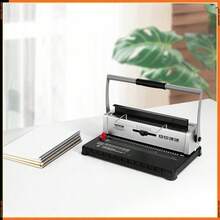 Coil Spiral Binding Machine Durable Manual 34 Sheets Punched With 100 ...