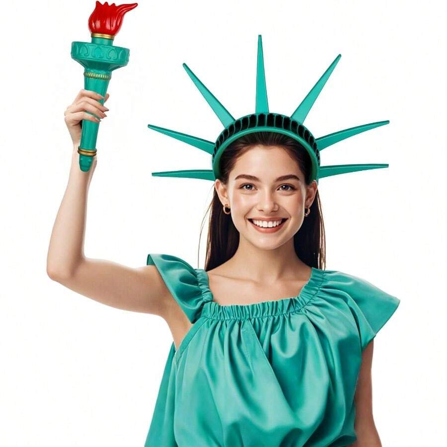 Statue Of Liberty Crown And TorchStatue Of Liberty Costume Accessories ...