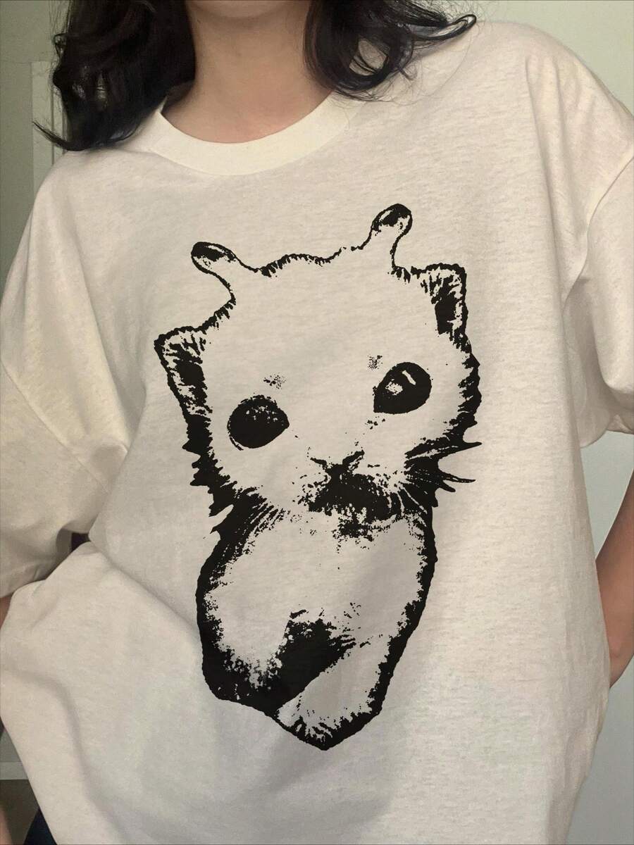 Silly Cat Alien Y2K Shirt 90s Weirdcore Vintage Kitten Gnarp TShirt ...