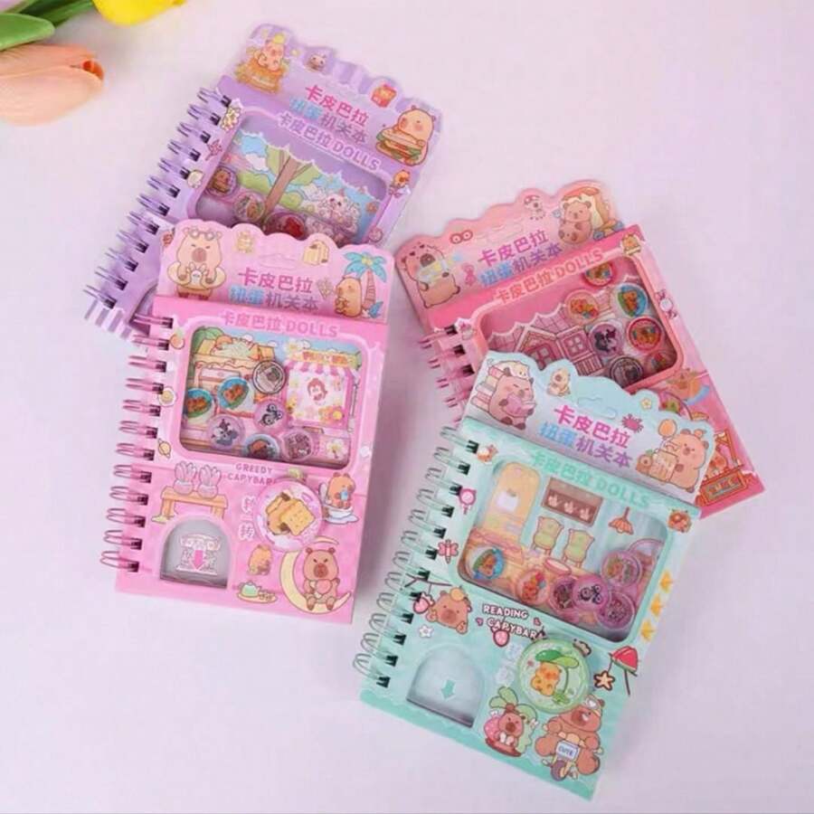 Mini Capybara Notebook With Stickers Notepad | SHEIN ITALIA