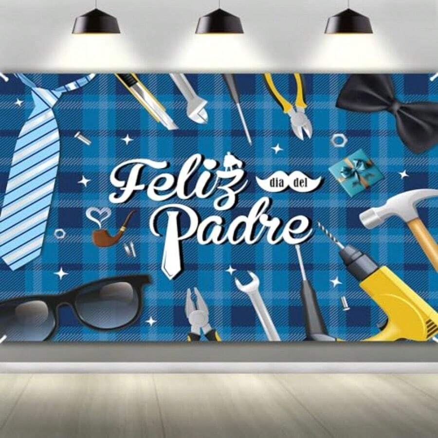 Feliz Dia Del Padre Banner Large Feliz Dia Del Padre Backdrop 71 X 43 ...