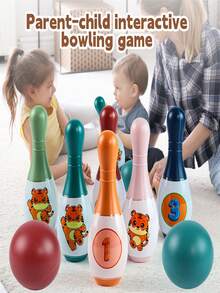 8PCS Kids Bowling Set | Interactive Soft Bowling Game With Cute ...