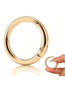 CALINNL 5pcs Metal Spring O Rings Clip Carabiner Snap Rings Zinc Alloy ...