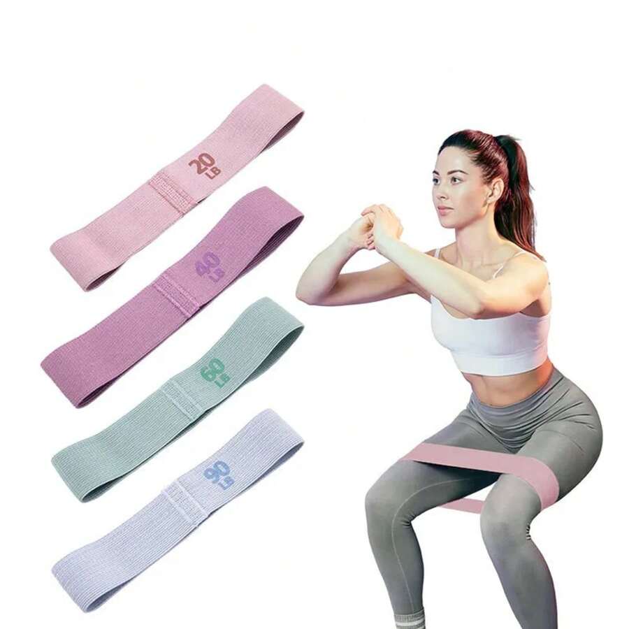 Fabric Elastic Bands Fitness Resistance Bands Yoga Pilates Hip Circle ...