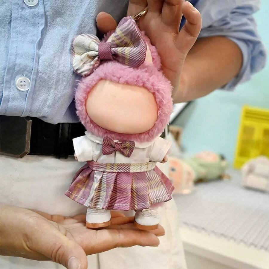 15-17cm Labubu Doll Outfit Set, Includes Sailor Dress With Bow Tie, Accessories For Labubu ...