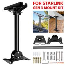 Starlink Gen 3 Mount Stand Pipe Adapter V3 For Standard Dish Pole Roof ...