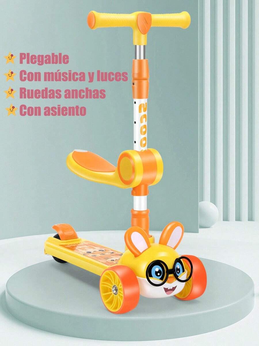 Patin del diablo scooter de juguete ligero y plegable con Ruedas LED ...