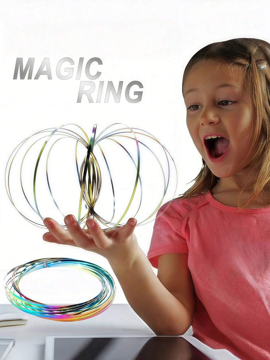 1/3 Rotating Ring, Rotating Ring Game, Magic Kinetic Ring, 3D Kinetic ...