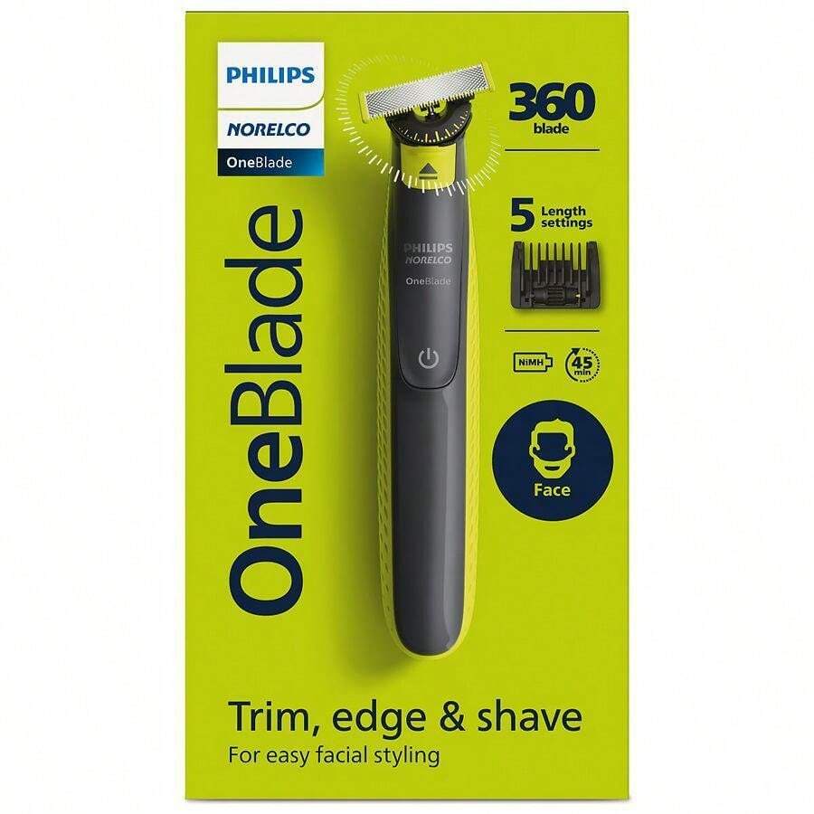 PHILIPS OneBlade 360 Face Hybrid Electric Trimmer And Shaver QP2724/70 ...