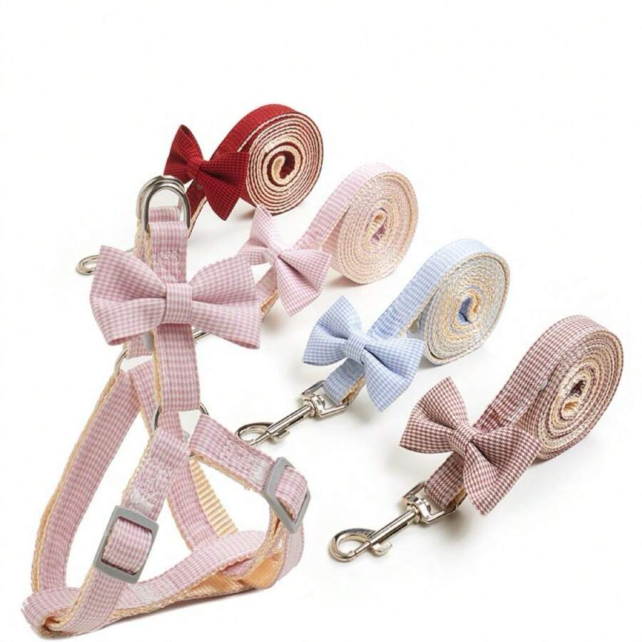 1pc Cute Pet Harness And Leash Set, Cat Leash Harness Set, Adjustable ...