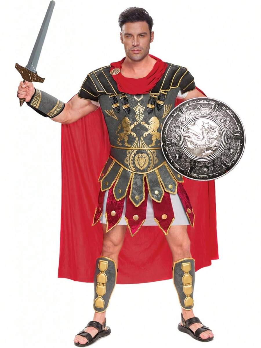 Spooktacular Creations Brave Men's Roman Gladiator Costume Set For ...