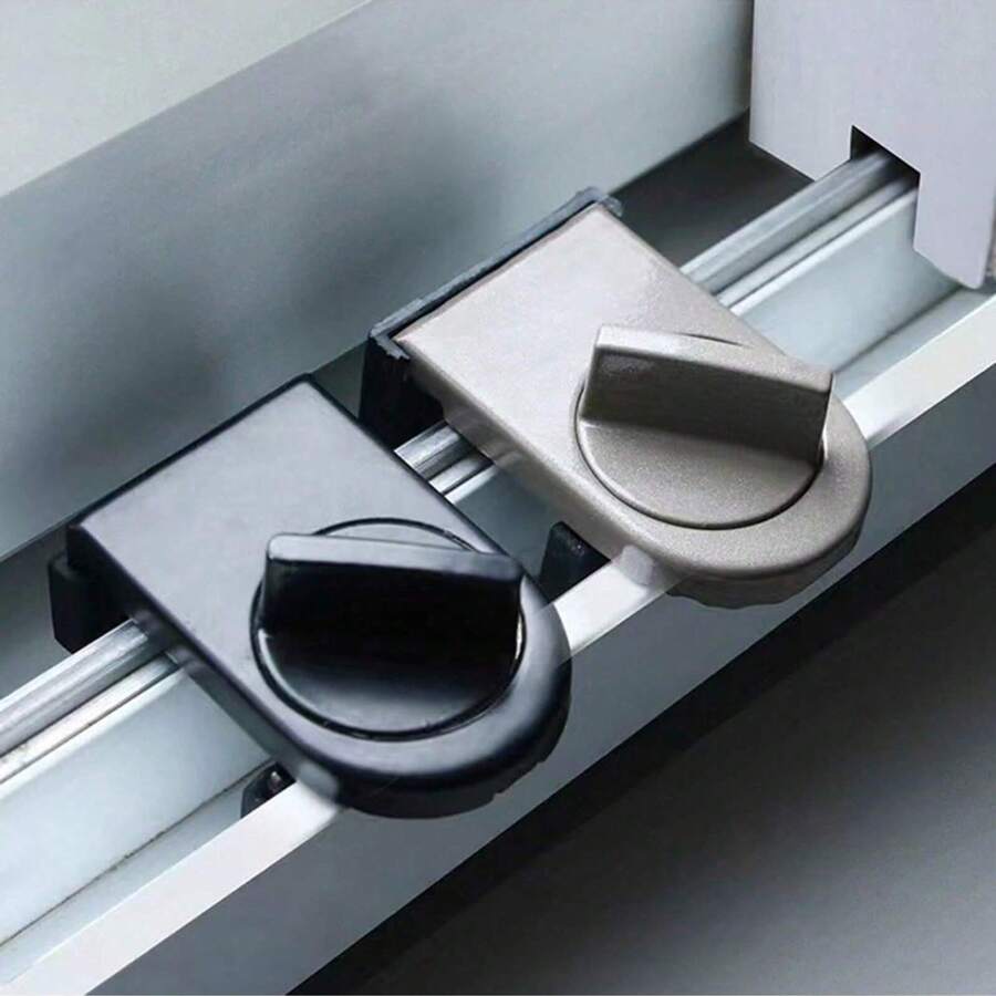 1 Anti-Theft Lock, Adjustable Sliding Window Door Anti-Theft Lock Wedge ...
