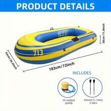 2-Person Inflatable Floating Raft For Lake Boating And Fishing | SHEIN USA