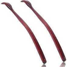 Oversized Wooden Back Scratcher: 18'' Extended Curved Handle For Better ...