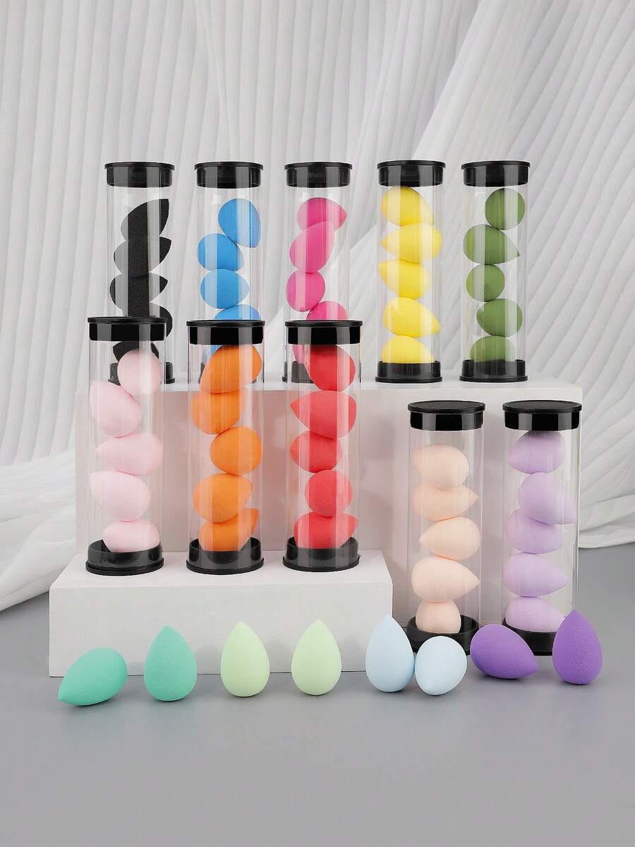 5pcs Mini Makeup Sponge Applicator Set, Small Size Cosmetic Blender ...