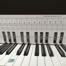88-Key Practice Keyboard & Note Chart For Behind The Piano Keys Ideal ...