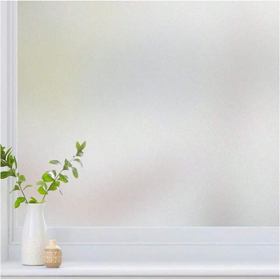 Reeded Glass Window Privacy Film, Frosted Glass Window Film, Static ...