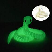 2/3pcs 30cm Curled Snake Statue - 3D Printed Snake Toy With Snake Egg ...