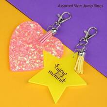 LEOBRO Jump Rings, 968pcs Keychain Making Kit, Keychain Clip And Ring ...