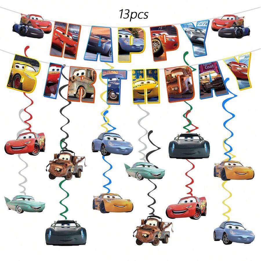 Disney Disney McQueen Party Supplies, McQueen Birthday Banner, McQueen ...