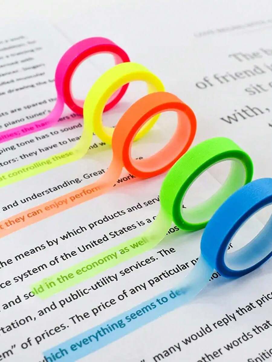Transparent Colored Index Tape, Removable Adhesive Memo Notes ...