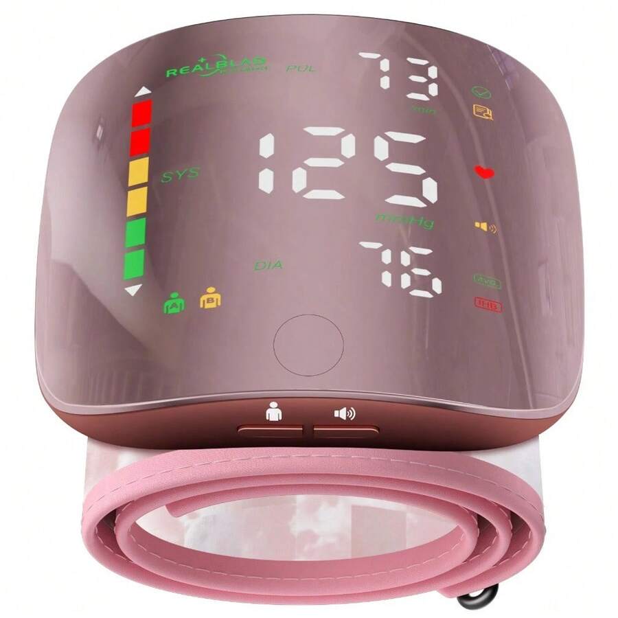 Digital Wrist Blood Pressure Monitor BP Machine Cuff LED/ LCD Heart ...