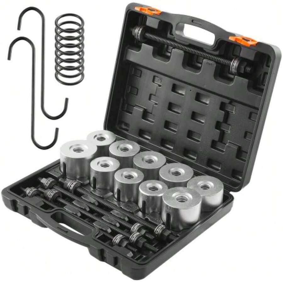27 PCS Steel Bush Bearing Removal And Installation Sleeve Kit For Pull ...
