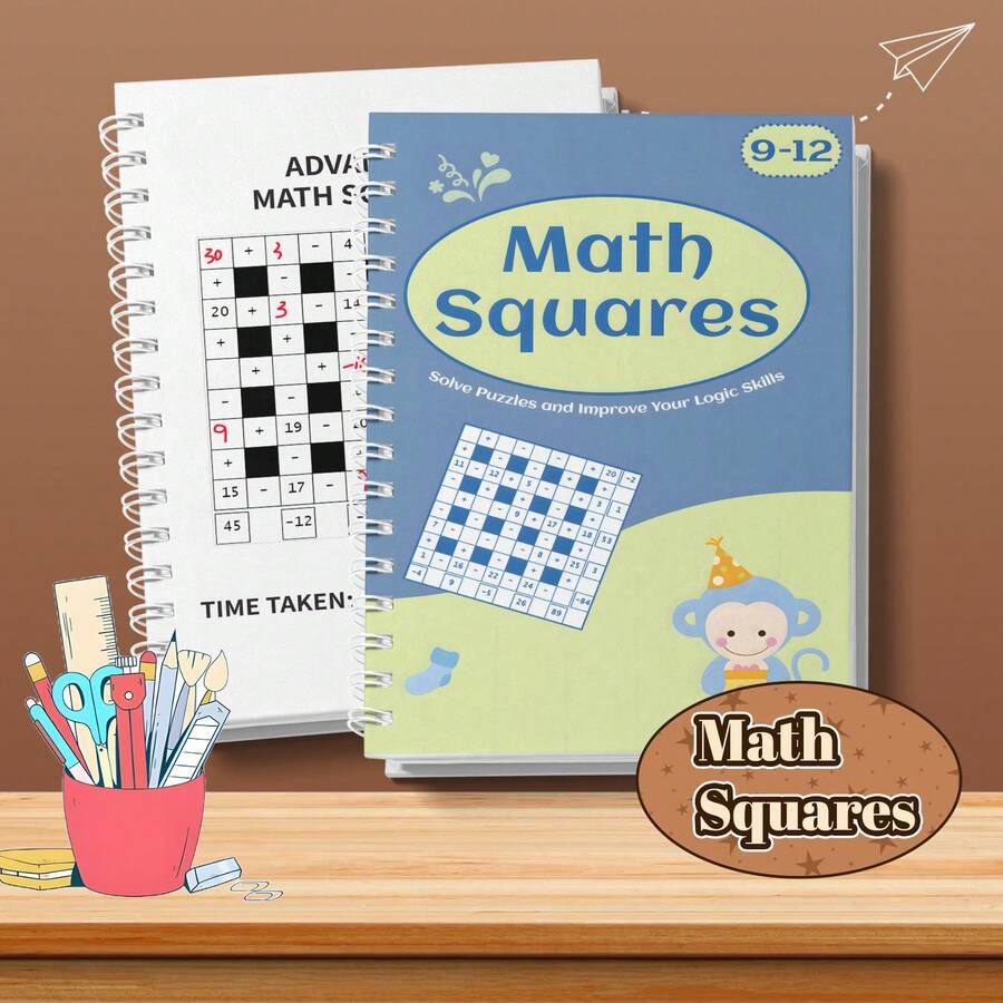 Math Grid Challenges For Kids: Solve And Complete Number Puzzles With ...