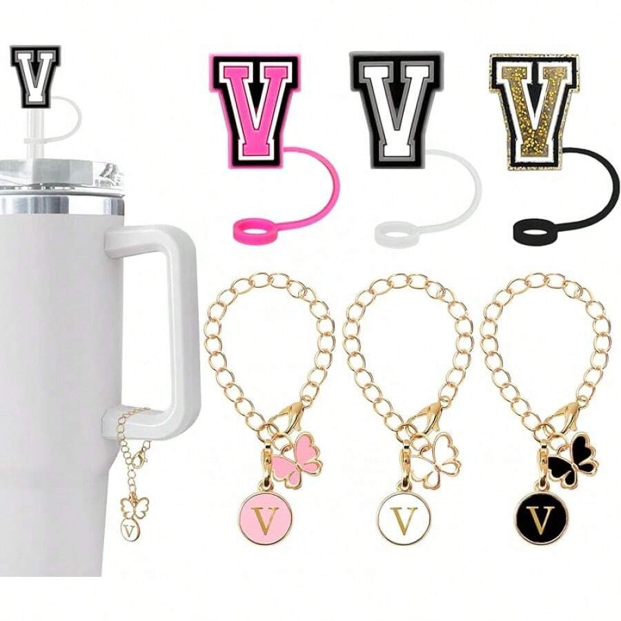 (3 +3) 3PCS Straw Cover 10mm For Tumbler Cup Reusable Straw Cap Topper ...