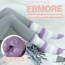 Womens Socks Fleece Fluffy Cabin Plush Warm Sleep Soft Cozy Winter ...