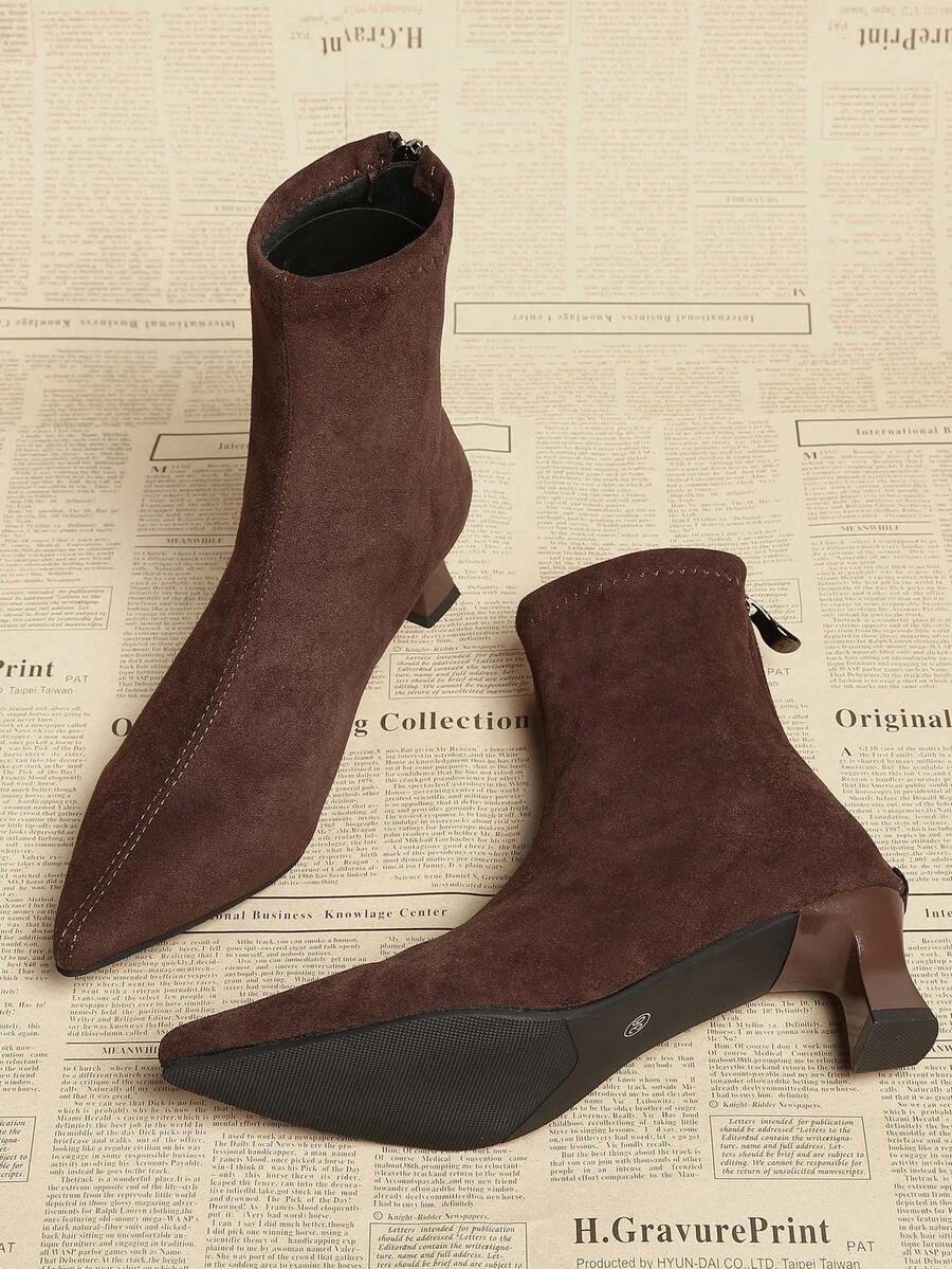 Fall/Winter 2025 Spring/Autumn Women's Slim Ankle Boots, French Chic ...