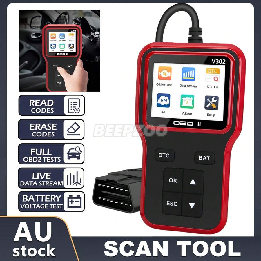 OBD2 Scan Tool Car Diagnostic Scanner EVAP I/M VIN Engine Code Readers ...
