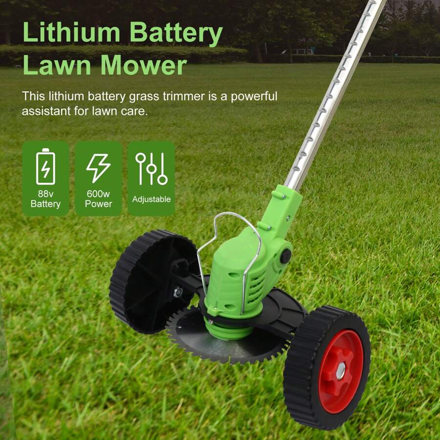 2500W Cordless Weeds Eater Electric Brush Cutter Lawn Mower Lawn Edger ...