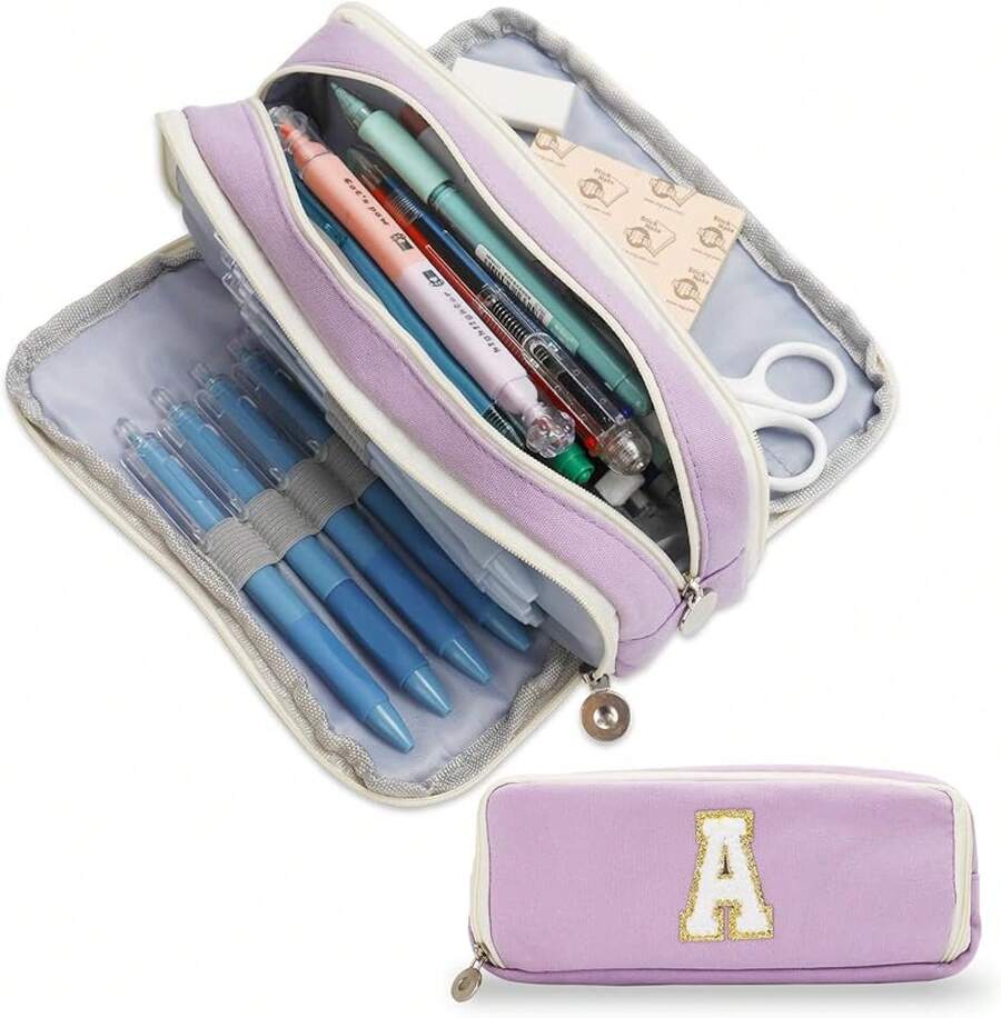Pencil Bag, Pencil Case For Girls Women, Preppy Pencil Case, Large ...