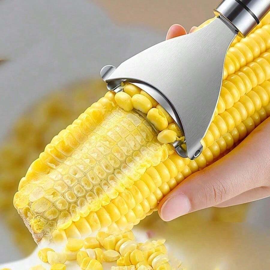 Stainless Steel Corn Peeler Serrated Corn Stripper Peelers Cob Shaver ...