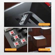 Acer OKW132 Split Mechanical Keyboard Medical Grade Silicone Keycaps 87 ...