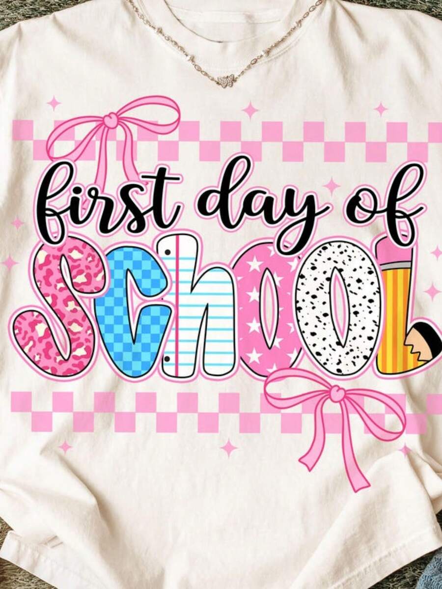 Coquette First Day Of School Png, Back To School Png, Teacher PNG ...