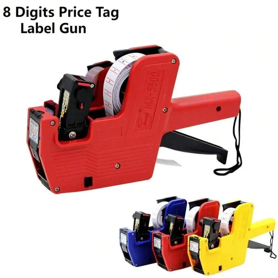 8 Digits Digital Tag Printer Handheld Price Label Price Tag Marker ...