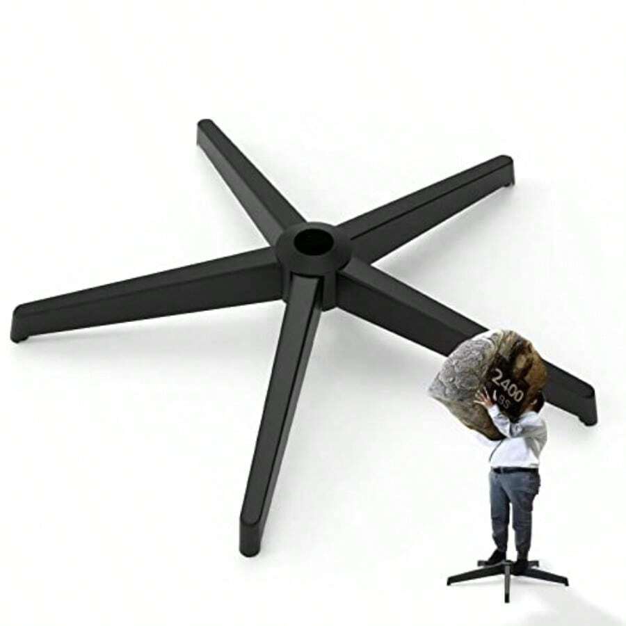 28'' Heavy Duty Office Desk Chair Base Replacement With Worldwide Metal ...