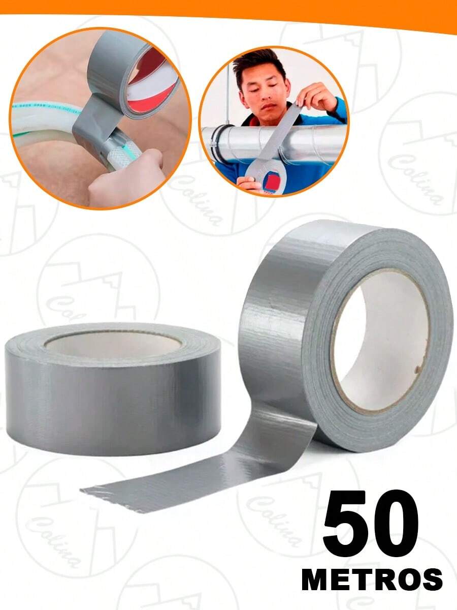 Reinforced Adhesive Silver Tape 50M X 45mm Multipurpose For Repairs ...