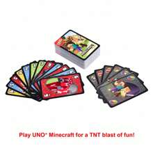 Mattel Mattel Spiele UNO Minecraft, sammlerbares Kartenspiel mit 112 ...